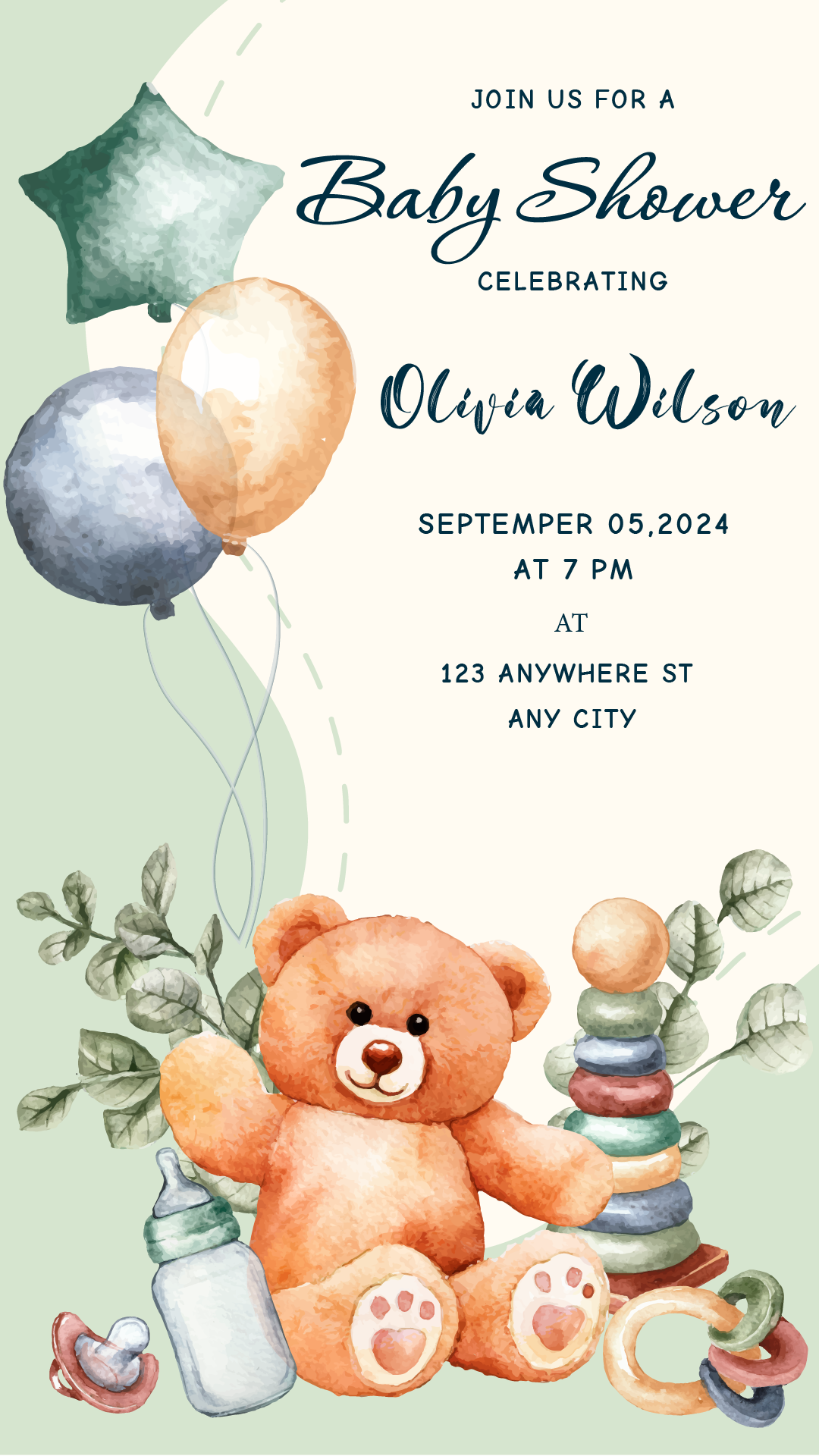 Sample Cards For Baby Shower